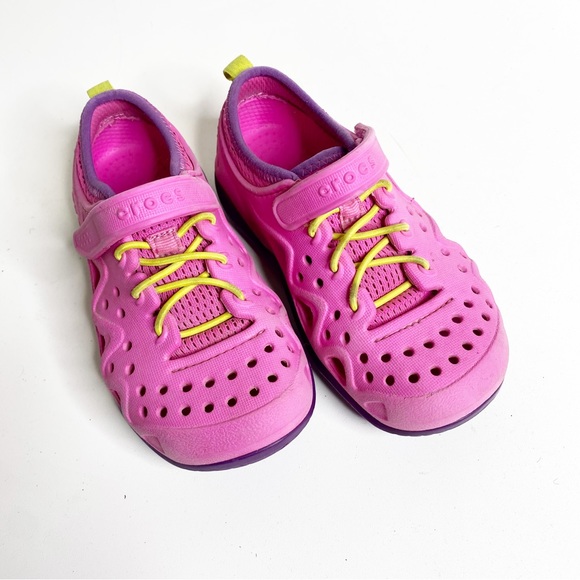 CROCS | Shoes | Crocs Kids Pink Swiftwater Play Shoes | Poshmark